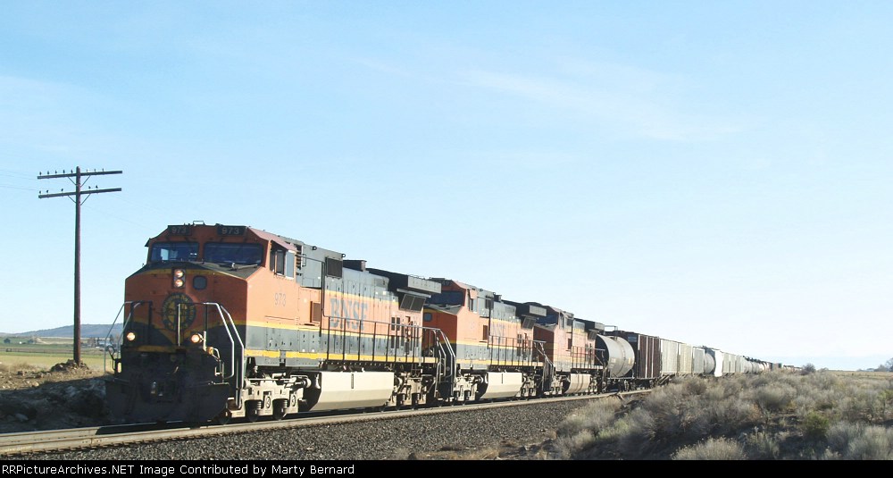 BNSF 973 NB on the Oregon Trunk